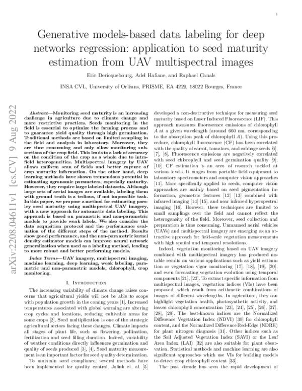 (PDF) Generative models-based data labeling for deep networks regression: application to seed ...