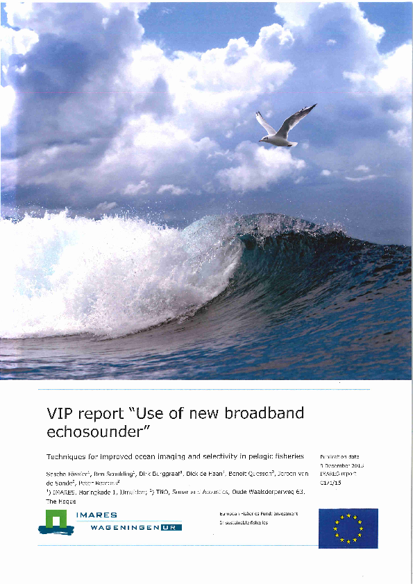 (PDF) VIP report "Use of new broadband echosounder