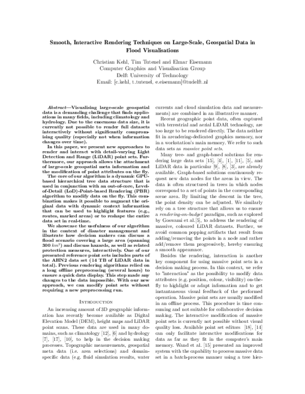 (PDF) Smooth, Interactive Rendering Techniques on Large-Scale, Geospatial Data in Flood ...