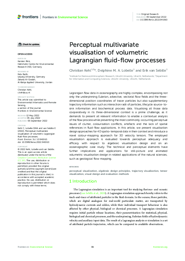 (PDF) Perceptual multivariate visualisation of volumetric Lagrangian fluid-flow processes ...