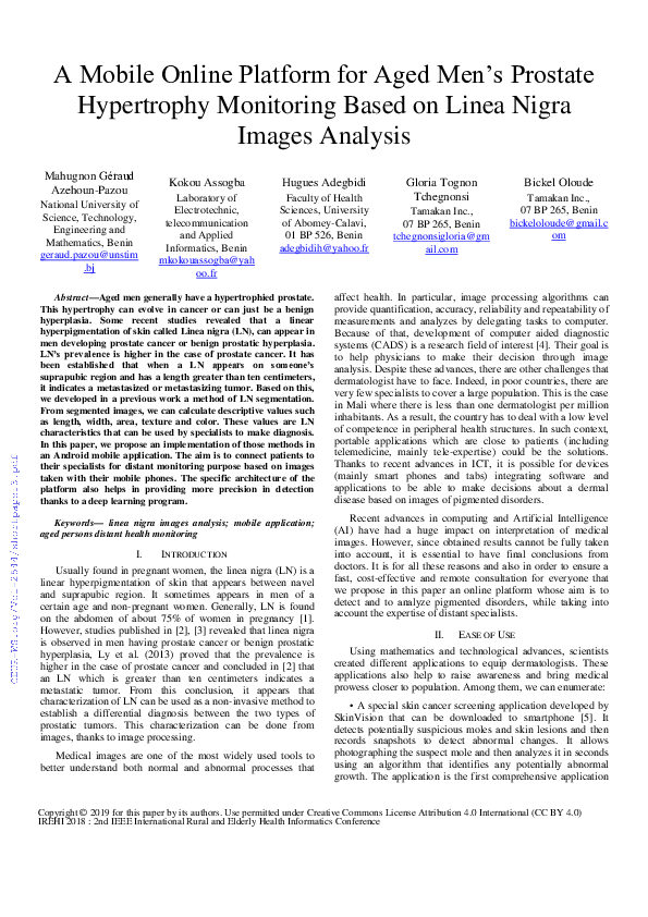 (PDF) A Mobile Online Platform for Aged Men's Prostate Hypertrophy ...