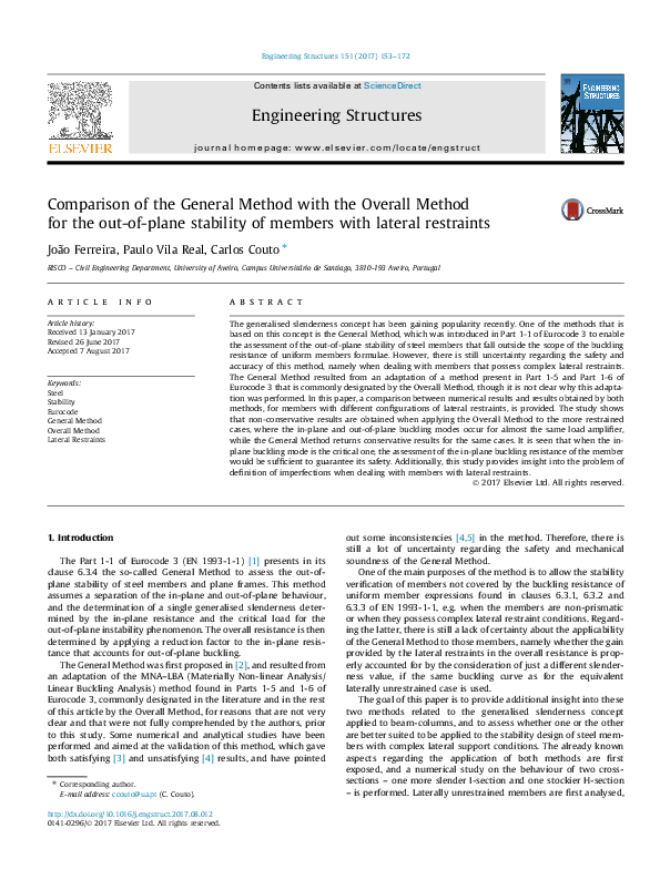 (PDF) Comparison of the General Method with the Overall Method for the ...