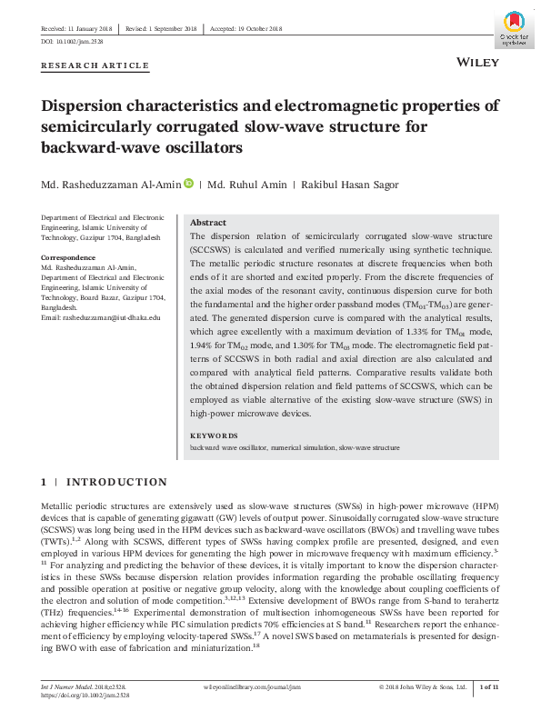 (PDF) Dispersion characteristics and electromagnetic properties of ...