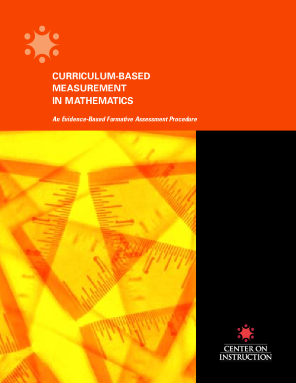 (PDF) Curriculum-Based Measurement in Mathematics: An Evidence-Based Formative Assessment Procedure