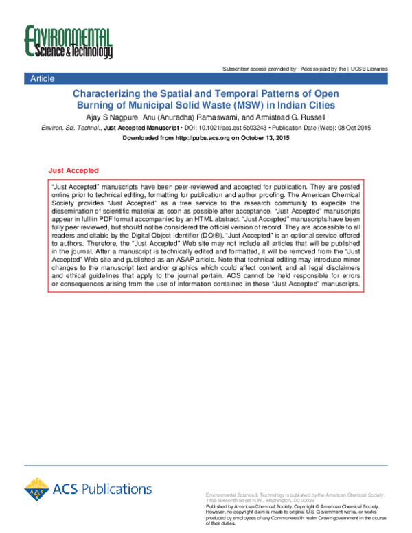 Pdf Characterizing The Spatial And Temporal Patterns Of Recreation