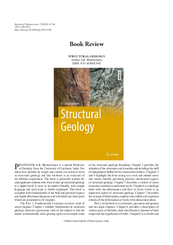 (PDF) Structural Geology