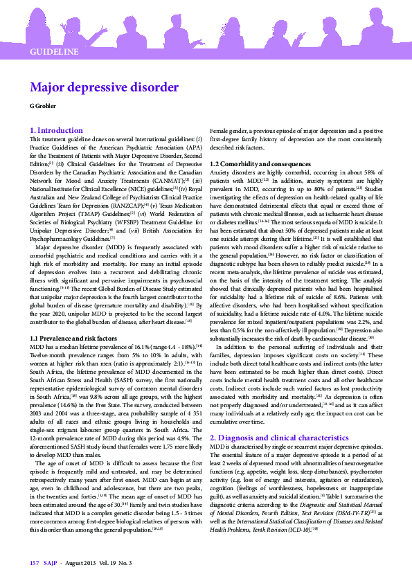 (PDF) Major Depressive Disorder