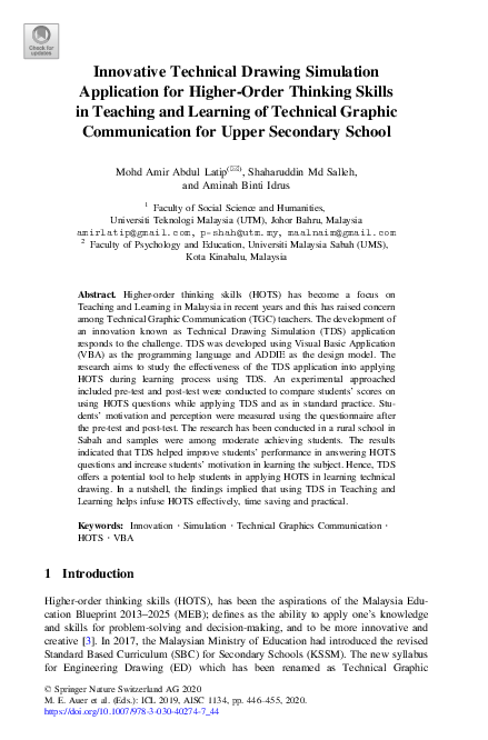 (PDF) Innovative Technical Drawing Simulation Application for Higher ...