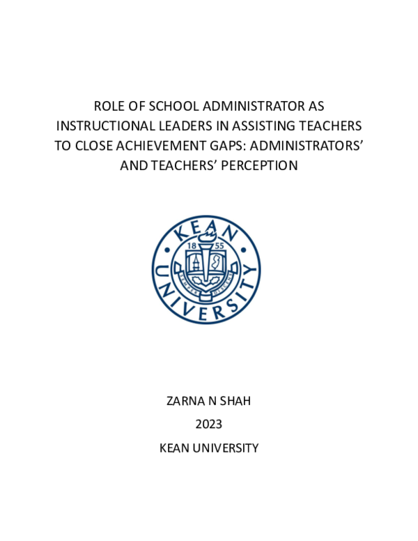 (PDF) ROLE OF SCHOOL ADMINISTRATOR AS INSTRUCTIONAL LEADERS IN ...