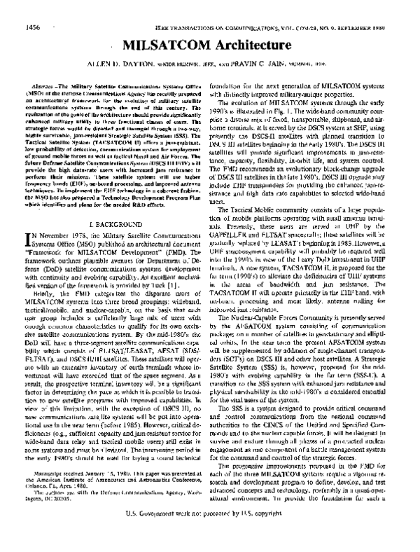(PDF) MILSATCOM Architecture