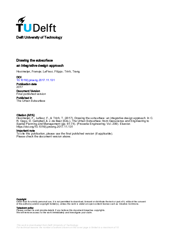 (PDF) Drawing the subsurface: an integrative design approach