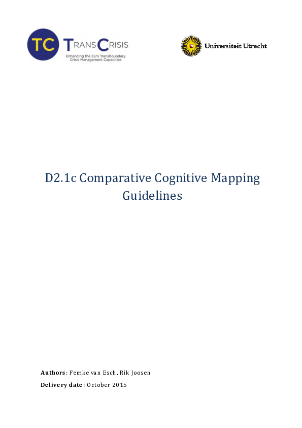 (PDF) Comparative Cognitive Mapping Guidelines