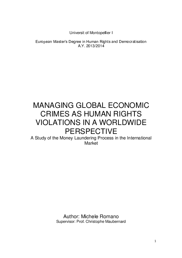 (PDF) Managing global economic crimes as human rights violations in a ...