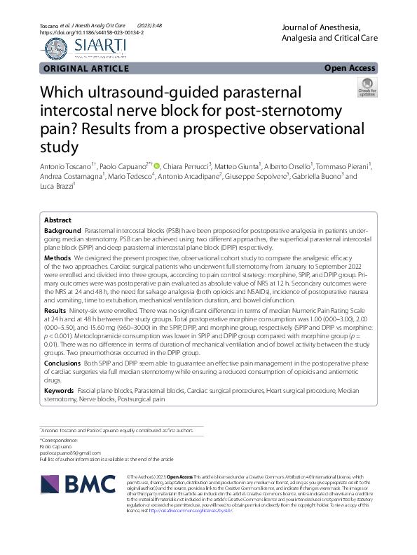 (PDF) Comparing Efficacy of PSB Techniques Post-Sternotomy