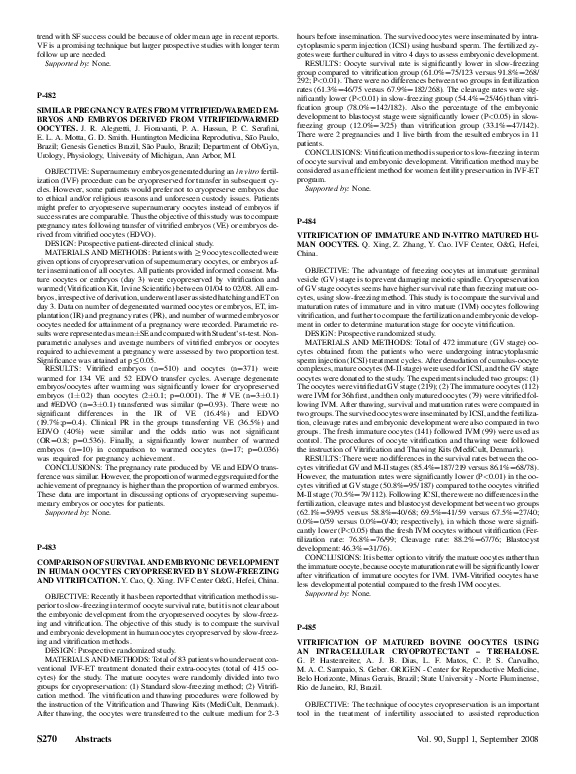 (PDF) Vitrification of matured bovine oocytes using an intracellular ...