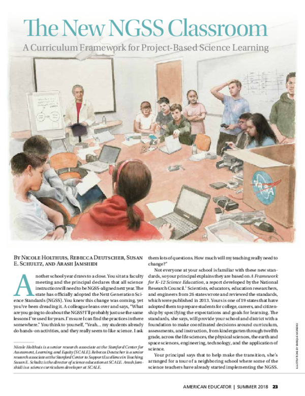 (PDF) The New NGSS Classroom: A Curriculum Framework for Project-Based ...