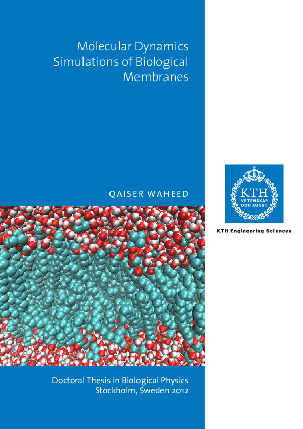 (PDF) Molecular Dynamic Simulations of Biological Membranes