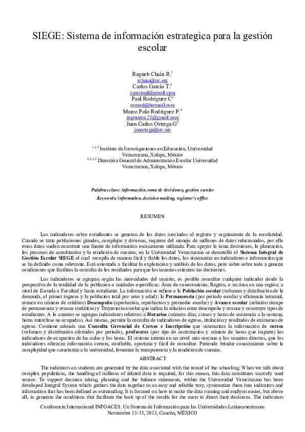 (PDF) SIEGE: Sistema de información estrategica para la gestión escolar