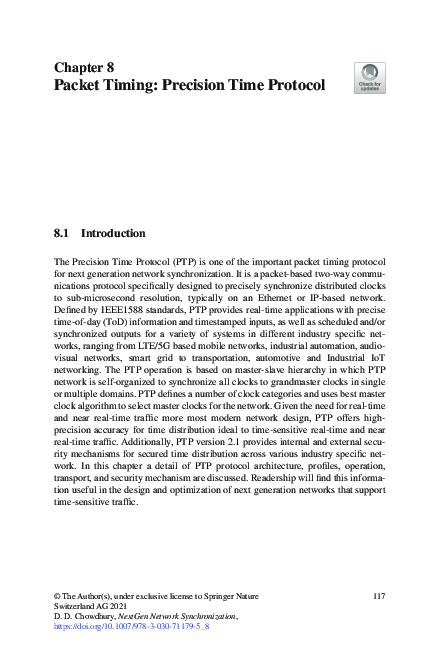 Pdf Packet Timing Precision Time Protocol