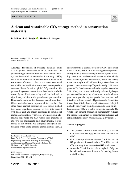 (PDF) A clean and sustainable CO2 storage method in construction materials