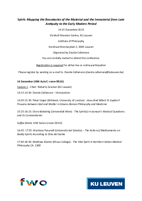 (PDF) Spirit: Mapping the Boundaries of the Material and the Immaterial ...