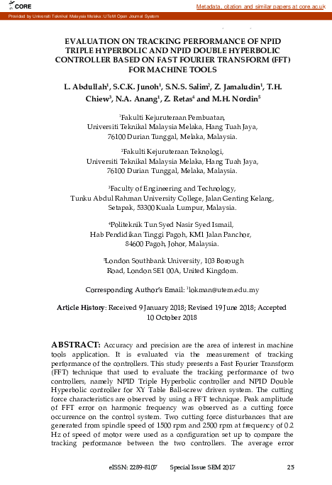 (PDF) Evaluation on Tracking Performance of Npid Triple Hyperbolic and ...
