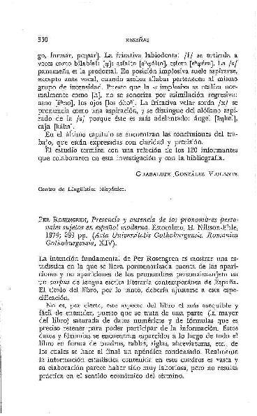 (PDF) Per Rosengren, Presencia y ausencia de los pronombres personales ...