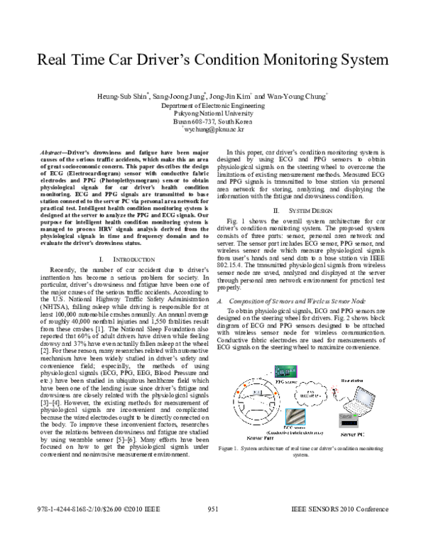 (PDF) Real time car driver's condition monitoring system | Wan-Young ...