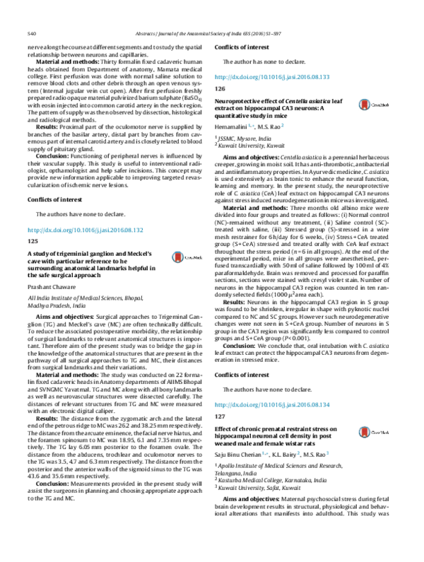 (PDF) A study of trigeminial ganglion and Meckel's cave with particular ...