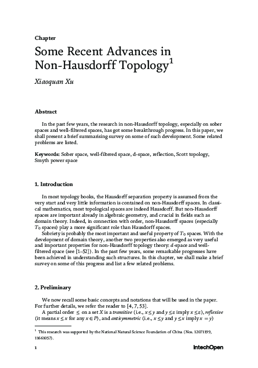 (PDF) Non-Hausdorff topology