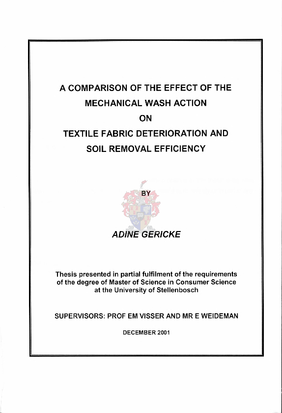 (PDF) A comparison of the effect of the mechanical wash action on ...