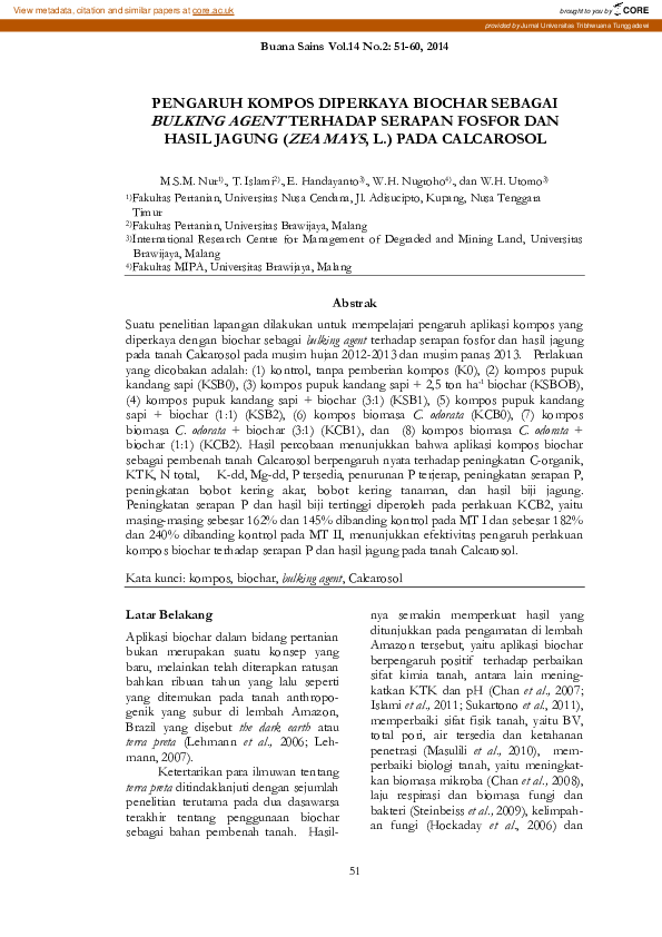 (PDF) Pengaruh Kompos Diperkaya Biochar Sebagai Bulking Agent Terhadap ...