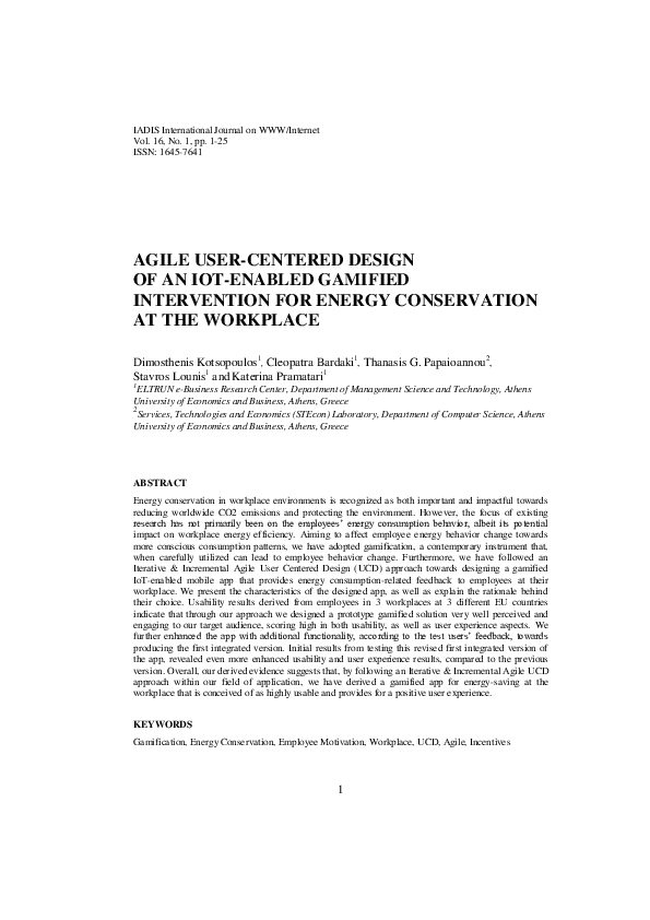 (PDF) Agile User-Centered Design of an Iot-Enabled Gamified Intervention for Energy Conservation ...