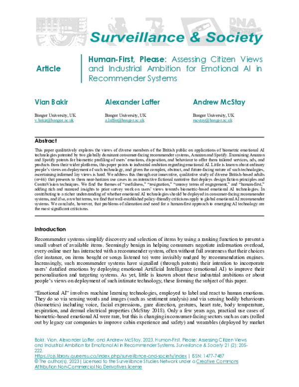 (PDF) Human-First, Please: Assessing Citizen Views and Industrial ...