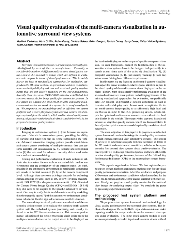 (PDF) Visual quality evaluation of the multi-camera visualization in automotive surround view ...