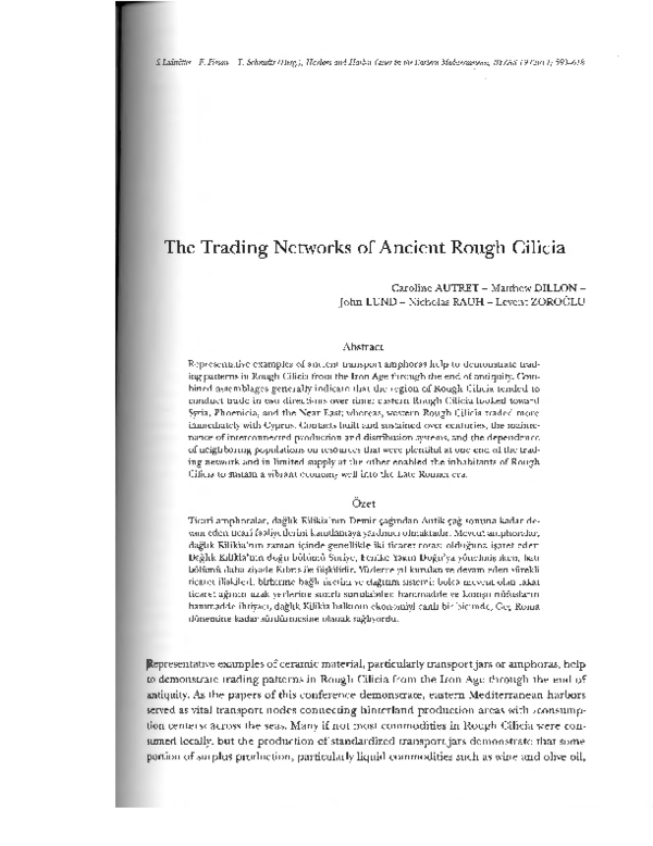 (PDF) With M. Dillon, J. Lund, N. K. Rauh, L. Zoroğlu, "The Trading ...