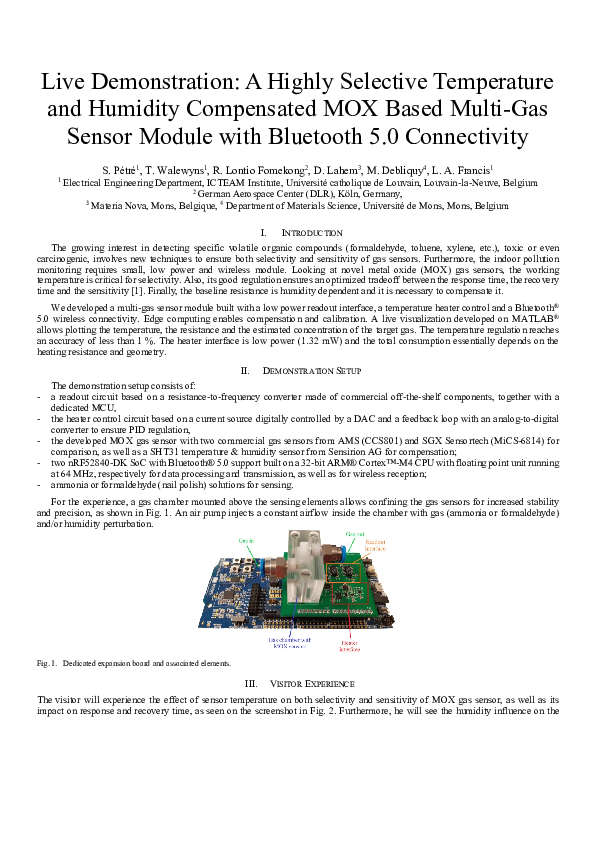 (PDF) Live Demonstration: A Highly Selective Temperature and Humidity Compensated MOX Based ...
