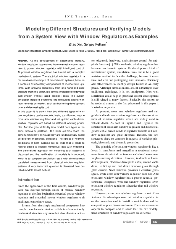 Pdf Modeling Different Structures And Verifying Models From A System