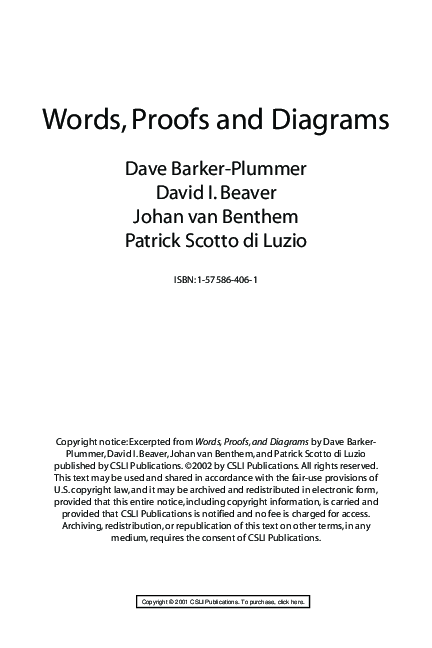 (PDF) Words, proofs, and diagrams