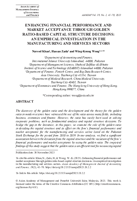 (PDF) ENHANCING FINANCIAL PERFORMANCE AND MARKET ACCEPTANCE THROUGH ...