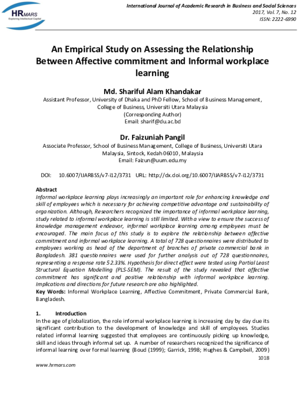 (PDF) An Empirical Study on Assessing the Relationship Between ...