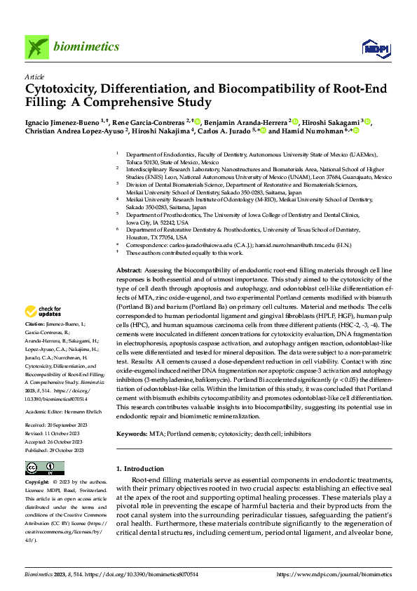 (PDF) Root-End Filling Biocompatibility Study