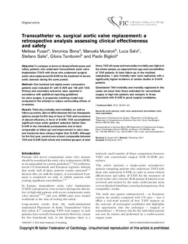 (PDF) Transcatheter vs surgical aortic valve replacement in intermediate-surgical-risk patients ...