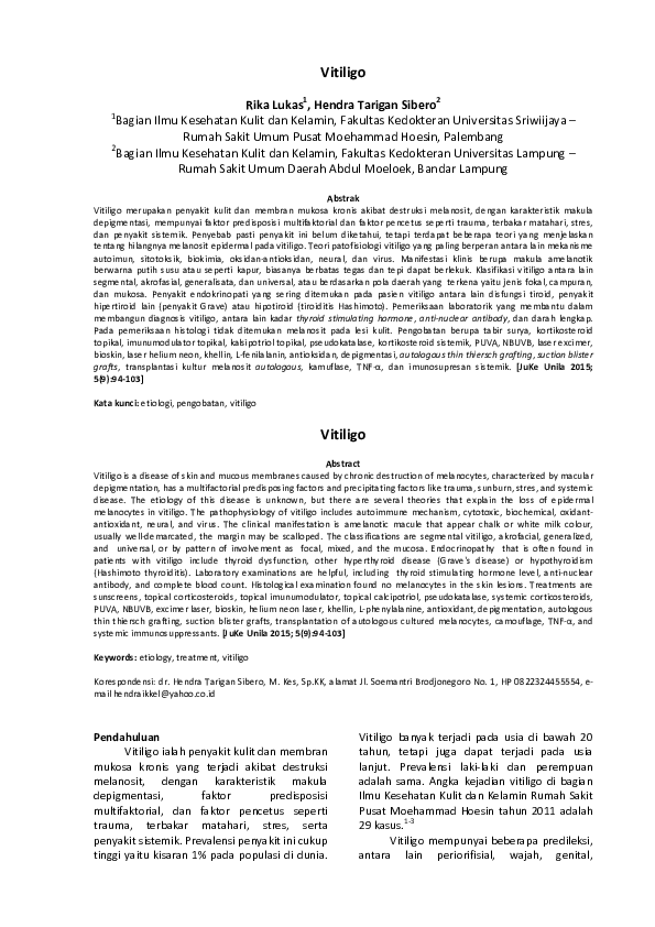 (PDF) Vitiligo