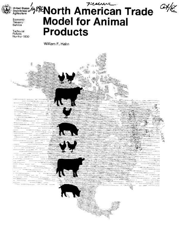 (PDF) North American trade model for animal products