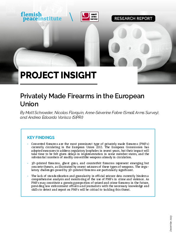 (PDF) Privately Made Firearms in the European Union