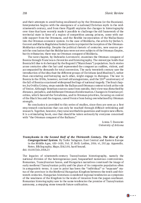 (PDF) Transylvania in the Second Half of the Thirteenth Century. The ...