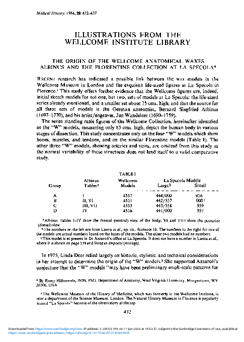 (PDF) Illustrations from the Wellcome Institute Library: The origin of ...
