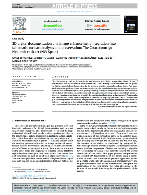 (PDF) 3D digital documentation and image enhancement integration into ...