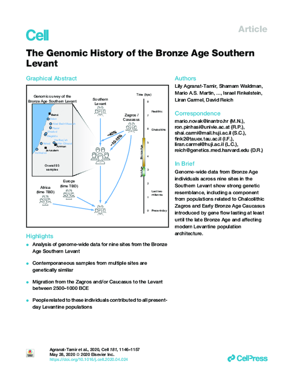 (PDF) Agranat-Tamir, L., Waldman, S., Martin, M.A.S. ..., Finkelstein ...
